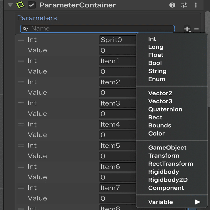 【unity】Arbor3のparameter containerをListに変換する【アドカレ夏2020】｜Achamoth