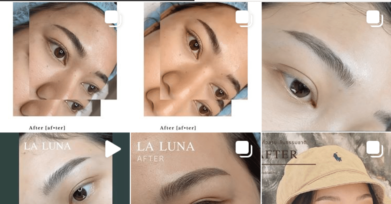 【La Luna Eyebrow】眉アートレビュー＠アソーク｜Mako@日泰ハーフ｜note
