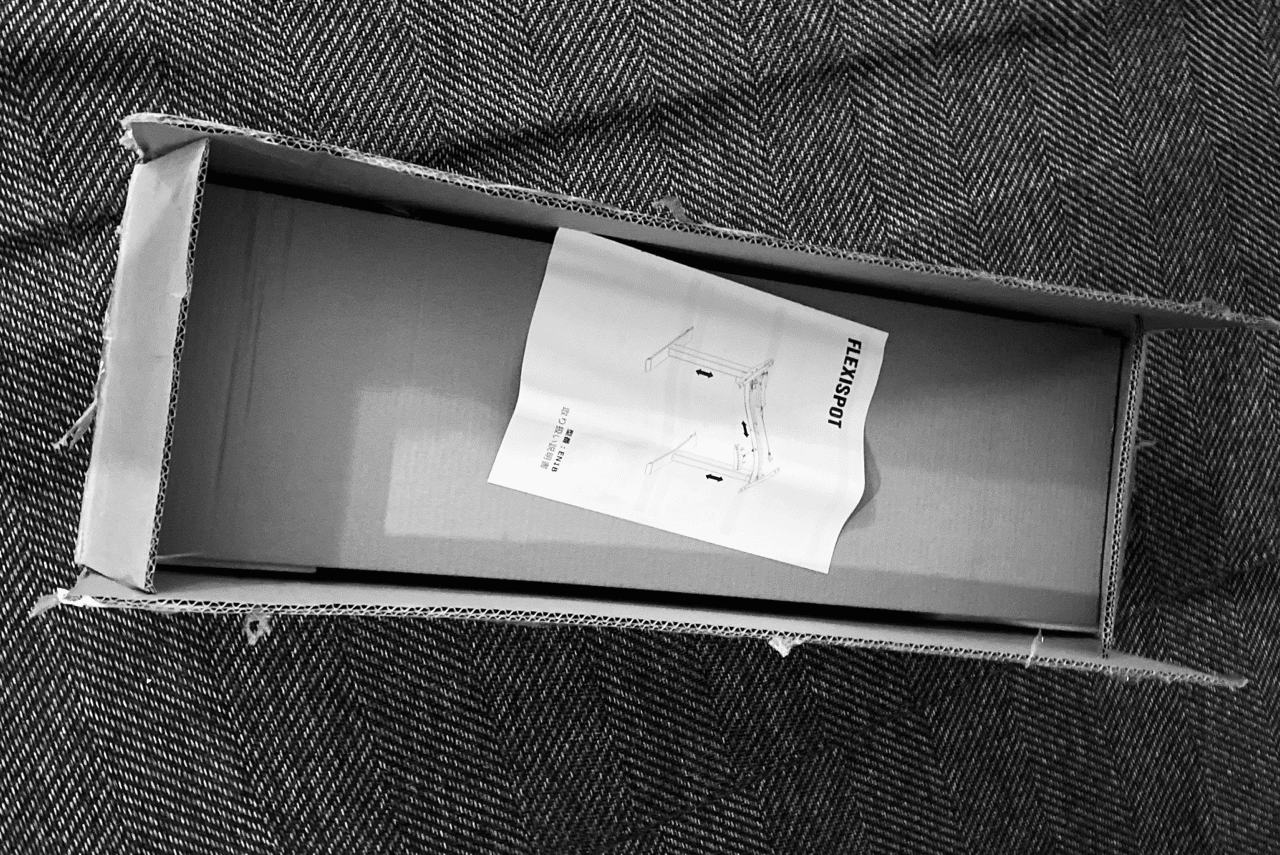 FLEXISPOT EN1Bの電動昇降デスクで予防する｜GAFAを使い倒すnote