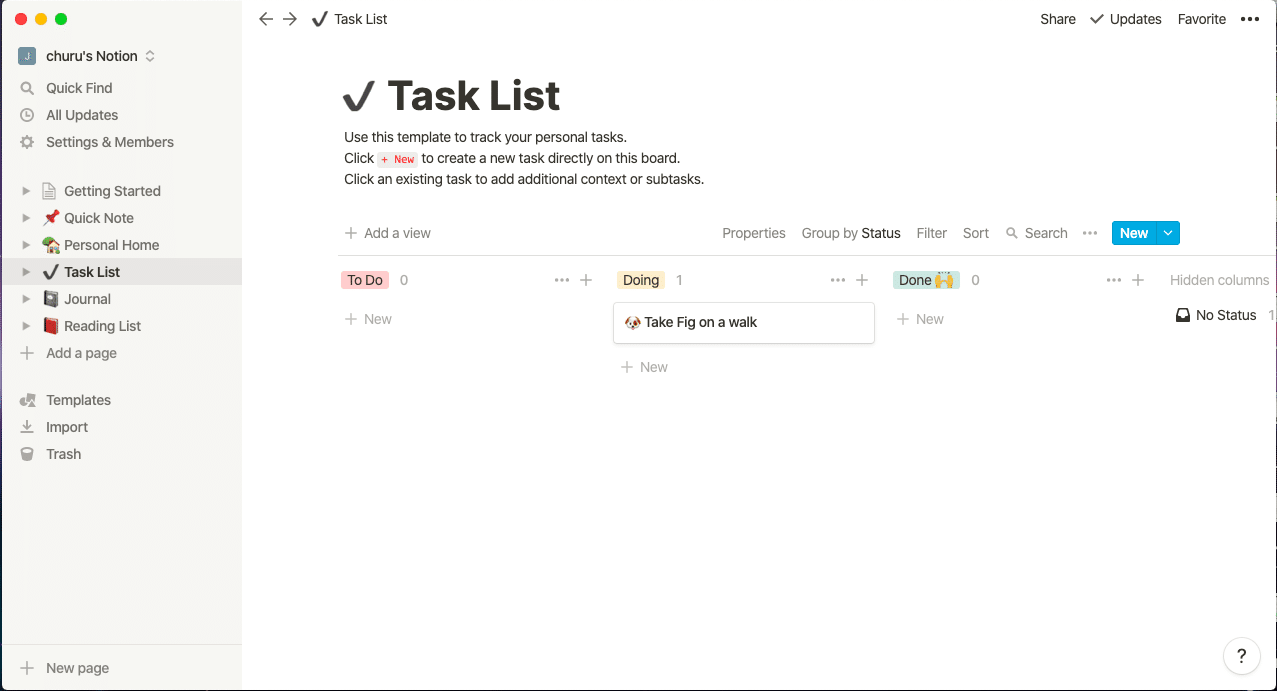 Notion ぼくの使い始め｜churu