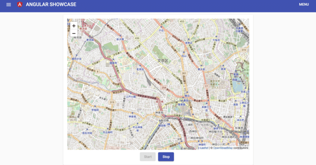 Angular で leaflet (OpenStreet Map) を使って地図を表示する｜nao