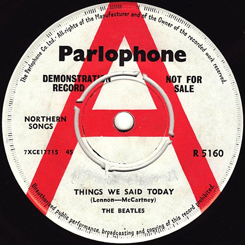 UK盤Single：「A Hard Day's Night」デモンストレーション盤｜Yoko_masa