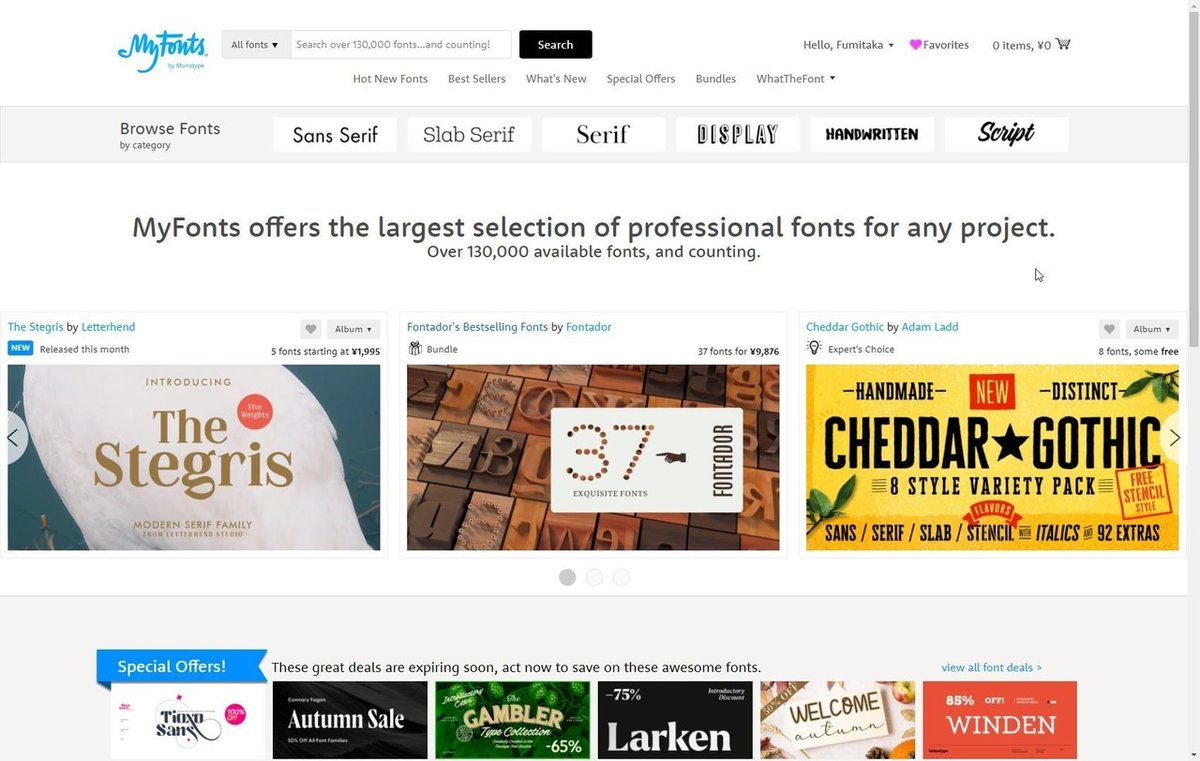 海外サイトでの欧文フォント（英語フォント）の購入方法｜宮里文崇 | feoh design