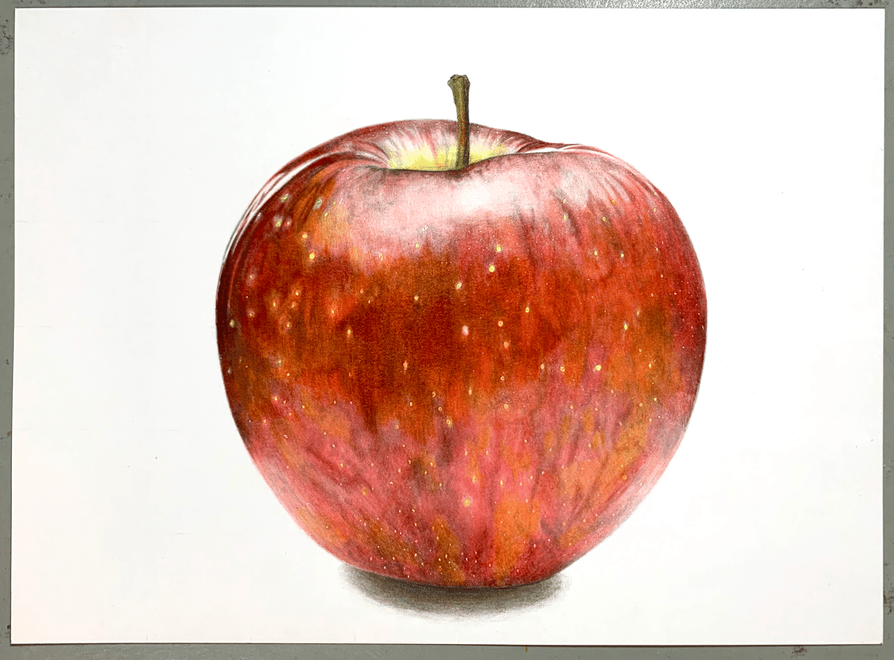 色鉛筆で描きました🍎｜安部祐一朗 Yuichiro Abe