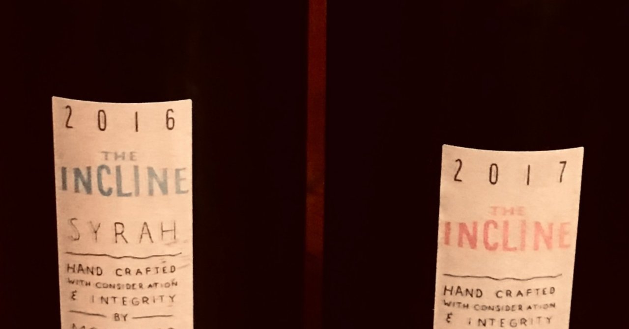 The incline 2016 & 2017 / Momento Mori Wines｜ringo_wine｜note
