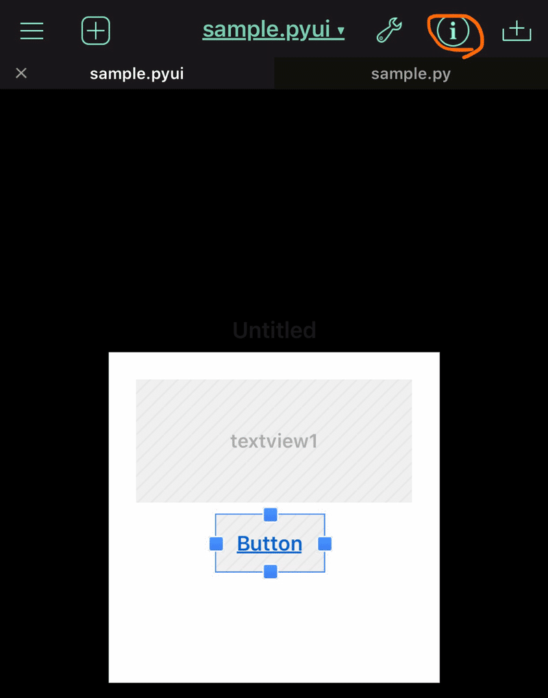 [初心者向け]Pythonista3のuiエディタで作成した要素を取得する方法｜Junya