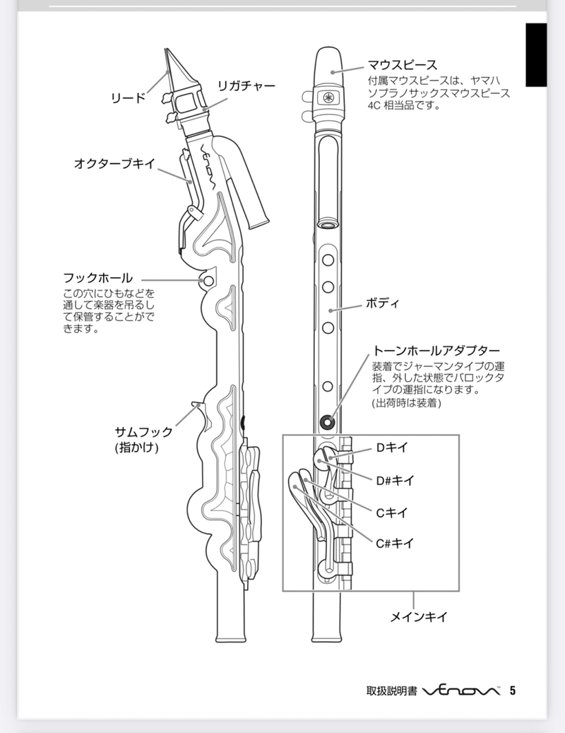 リコーダーみたいに運指もカンタンなプラスチック管楽器！YAMAHA YVS-100 Venova ヴェノーヴァ｜note楽器｜てんちよ