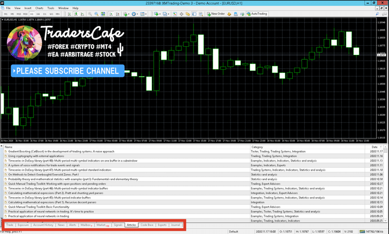 MT4 ターミナルを表示させる方法。トレード履歴や情報などを閲覧可能。｜FX-traderscafe