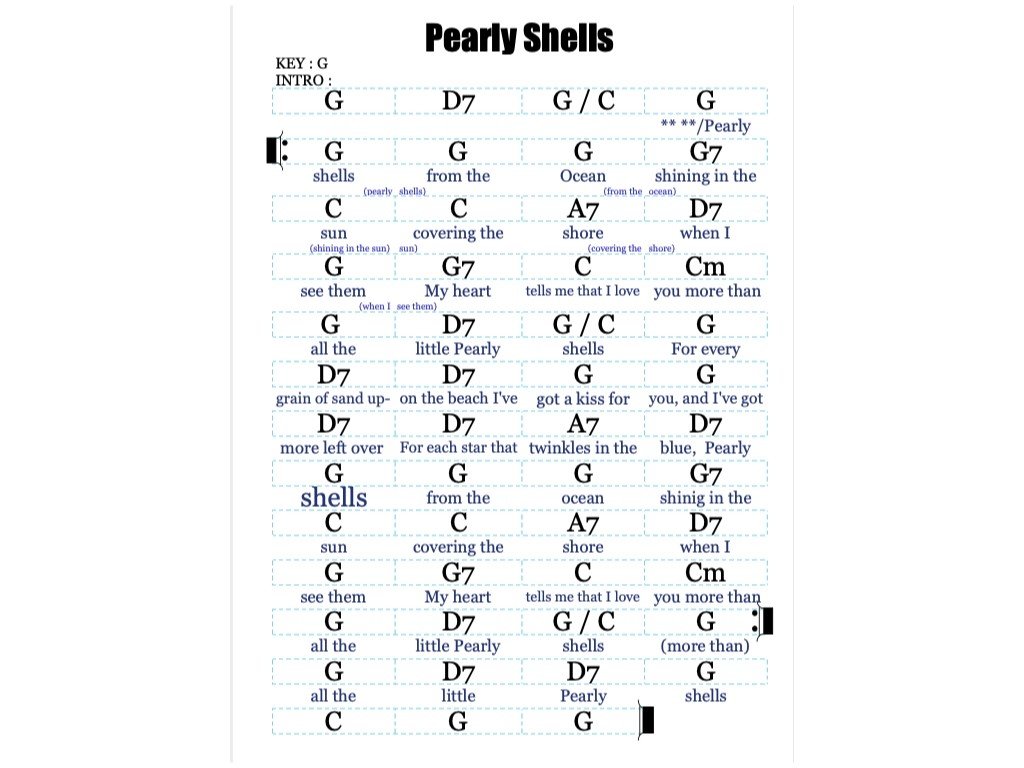 Pearly Shells (Vocal用カラオケ)｜TOSSY NOTE｜note