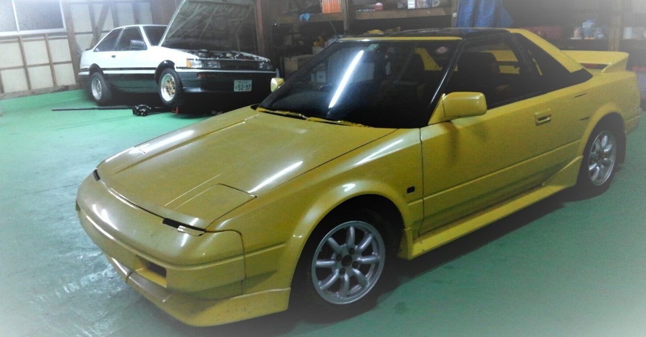 トヨタMR2 AW11 G-LIMITED SC T-BARルーフ 現在レストア中｜TimeTrip