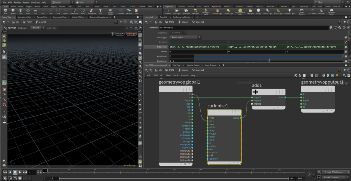 Houdiniひとくち tips(POP Networkでつくるトレイル編)｜三日坊主