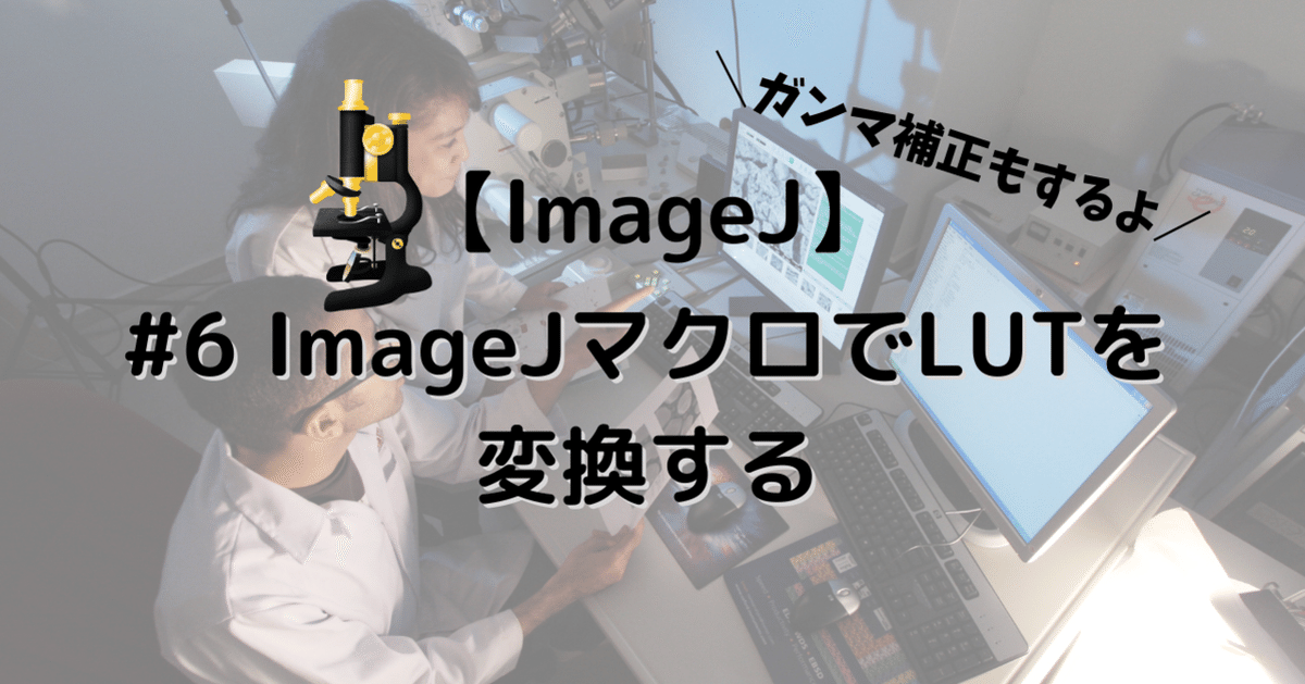 【ImageJ】ImageJマクロでLUTを変換する｜eiko_programming