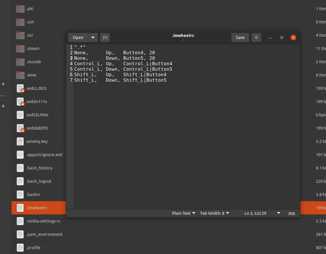 Ubuntuのマウススクロール調整｜Histone