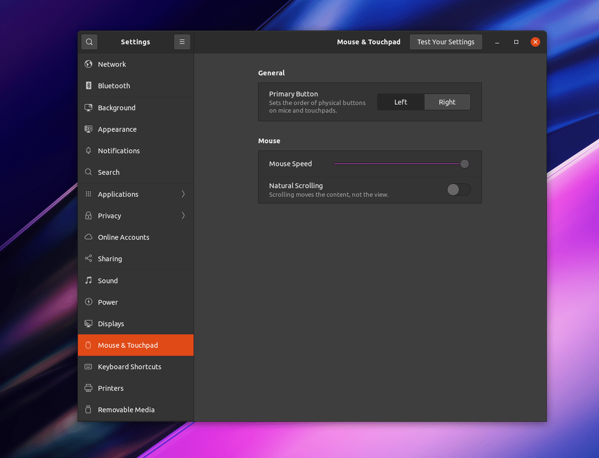 Ubuntuのマウススクロール調整｜Histone
