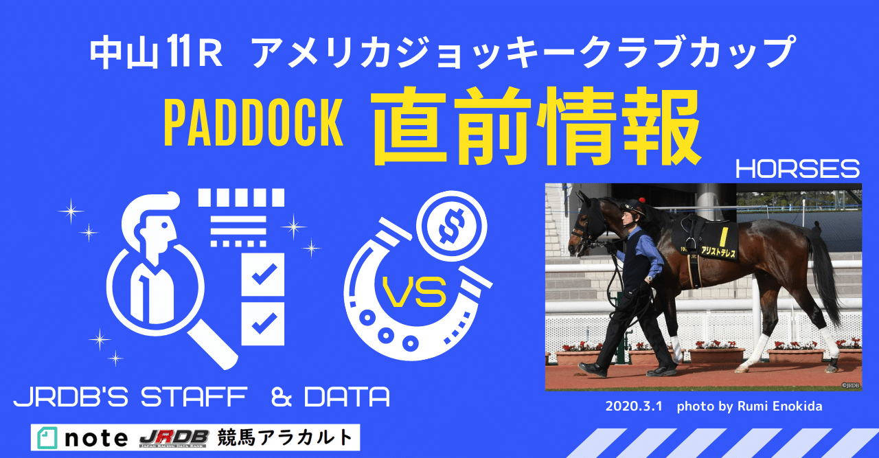 1/24(日) 中山11R アメリカジョッキークラブカップ 直前情報｜JRDB 競馬アラカルト｜note