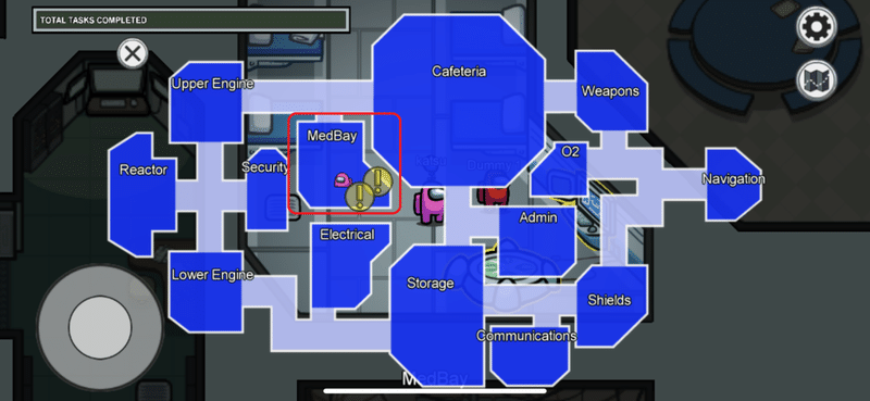 【Among us】タスク攻略_THE SKELD（MedBay編）｜Katsuhiro Asakura
