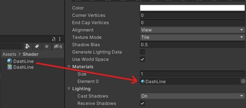 【Unity】Line Rendererで破線を引く｜Hiko