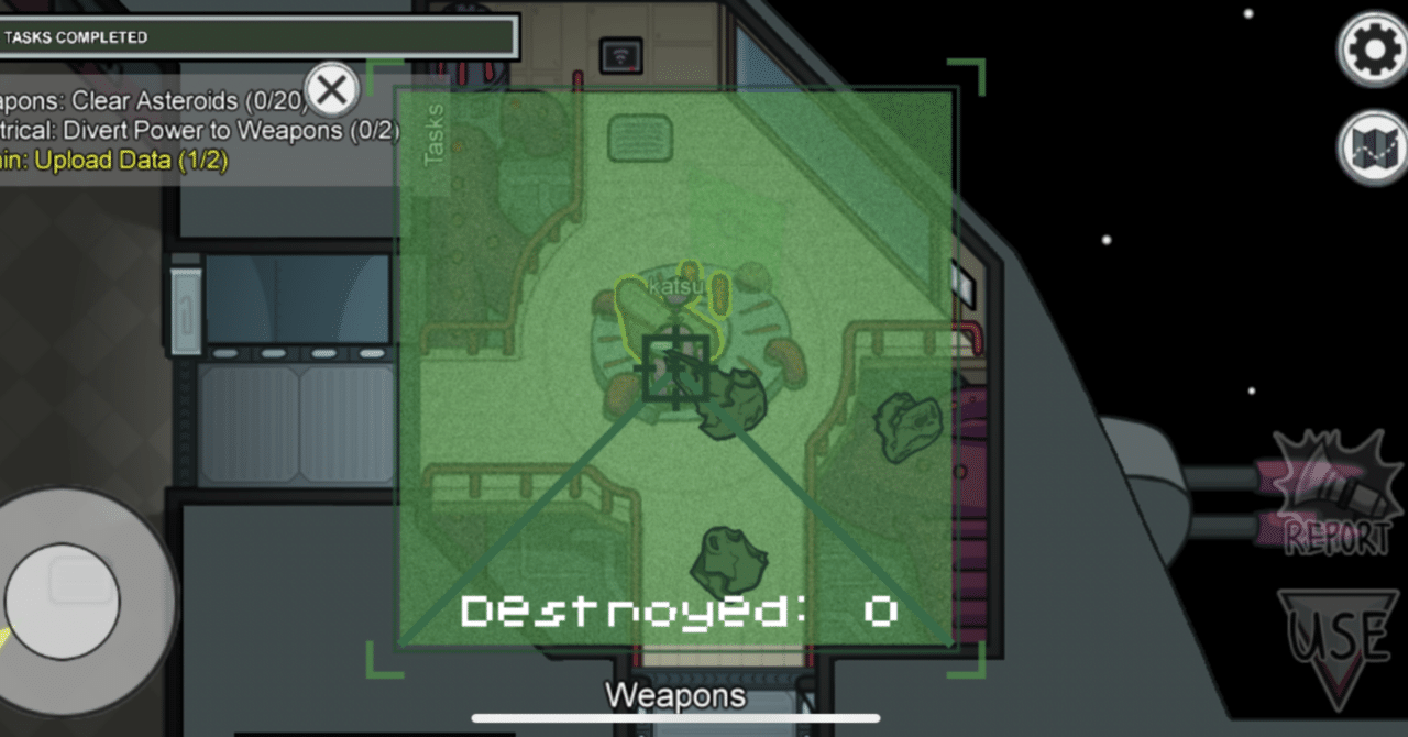 【Among us】タスク攻略_THE SKELD（Weapons編）｜Katsuhiro Asakura