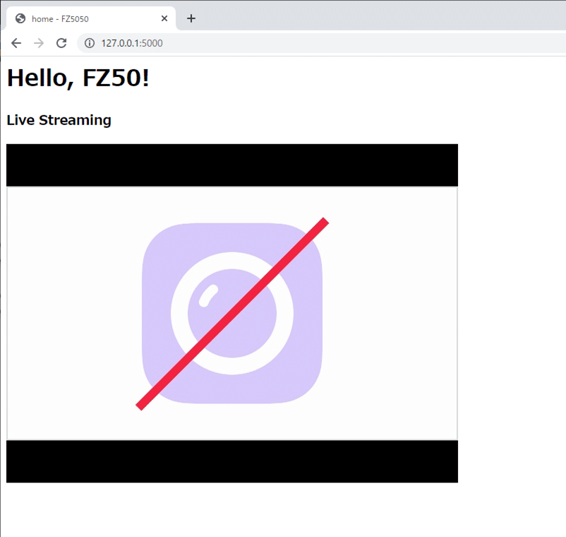 OpenCV4Python07:Flaskでカメラ映像を表示する（ブラウザに動画表示）｜fz5050