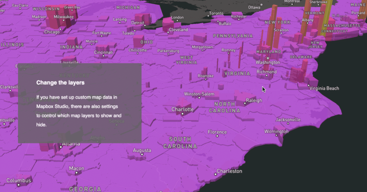 地図を使ったストーリーテリングをローコードで！ ｜ ストーリーテリング用テンプレート｜Mapbox Japan