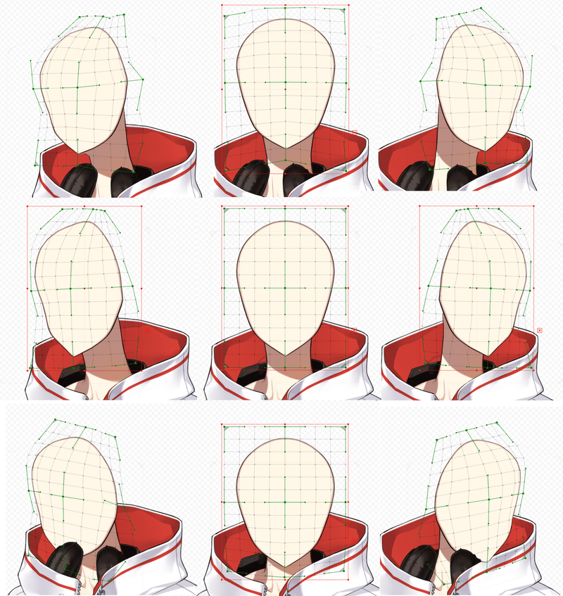 Live2D 高可動域モデルの顔の角度XYのすすめ①｜乾物ひもの