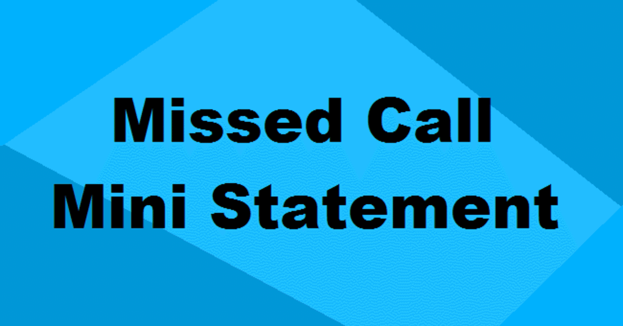 All Bank Mini Statement Numbers｜ministate