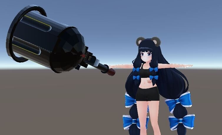 武器を取り出す、爆発エフェクトを設定する。(VRChat：Avatar3.0)｜sarasa