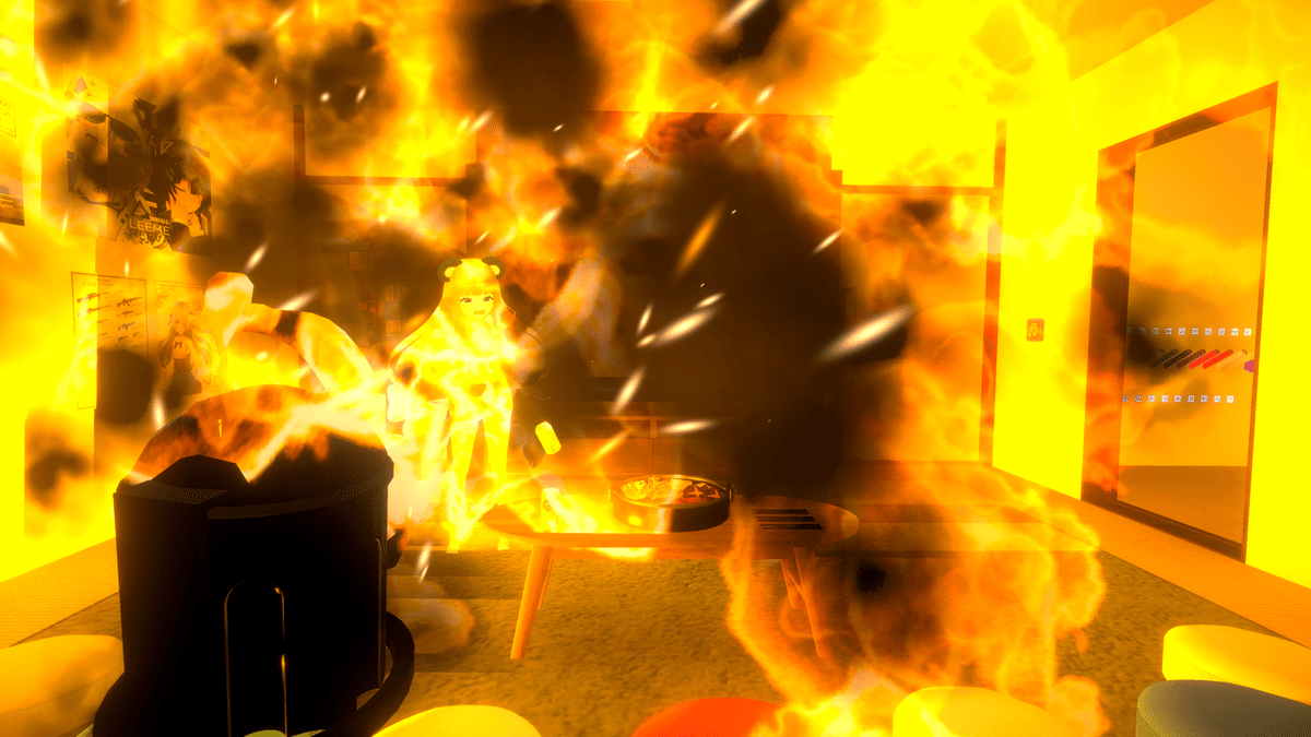 武器を取り出す、爆発エフェクトを設定する。(VRChat：Avatar3.0)｜sarasa