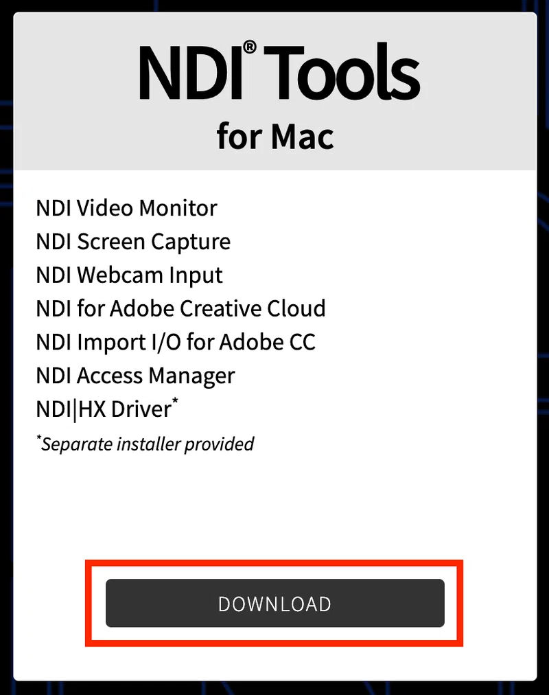 NewTek NDI Toolsのインストール方法（Mac版）｜yoko