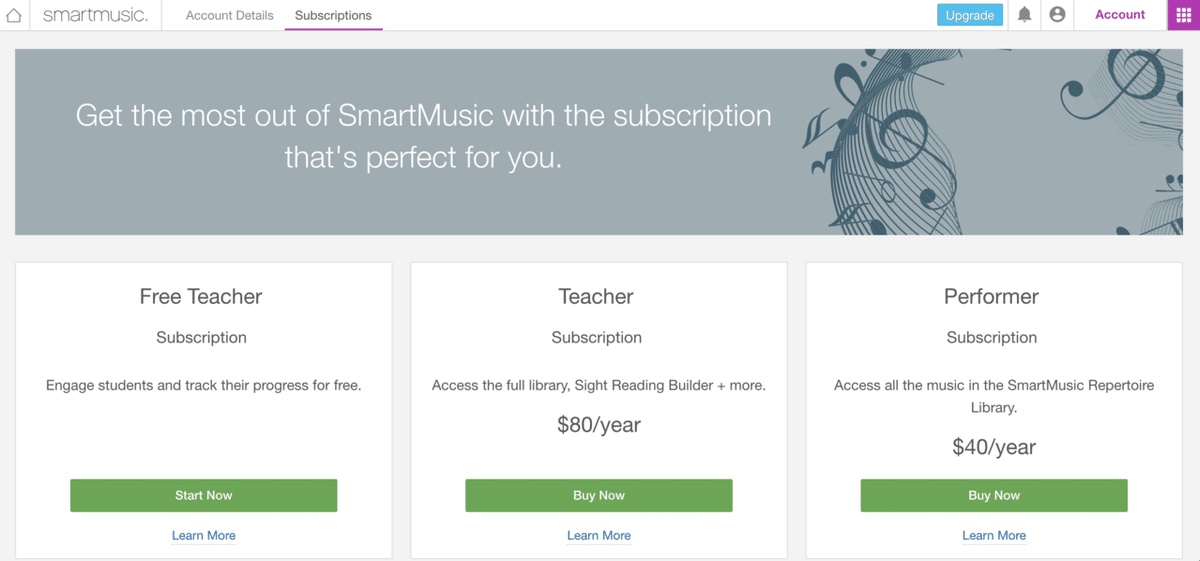 究極の音楽練習用Webサービスを発見！！あの楽譜作成ソフト「Finale」のMakeMusic社が提供するWebサービス「SmartMusic ...
