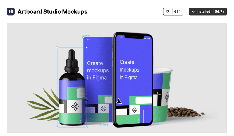 FigmaのArtboard Studio Mockupsで モックアップを簡単に作ってみる｜nogson