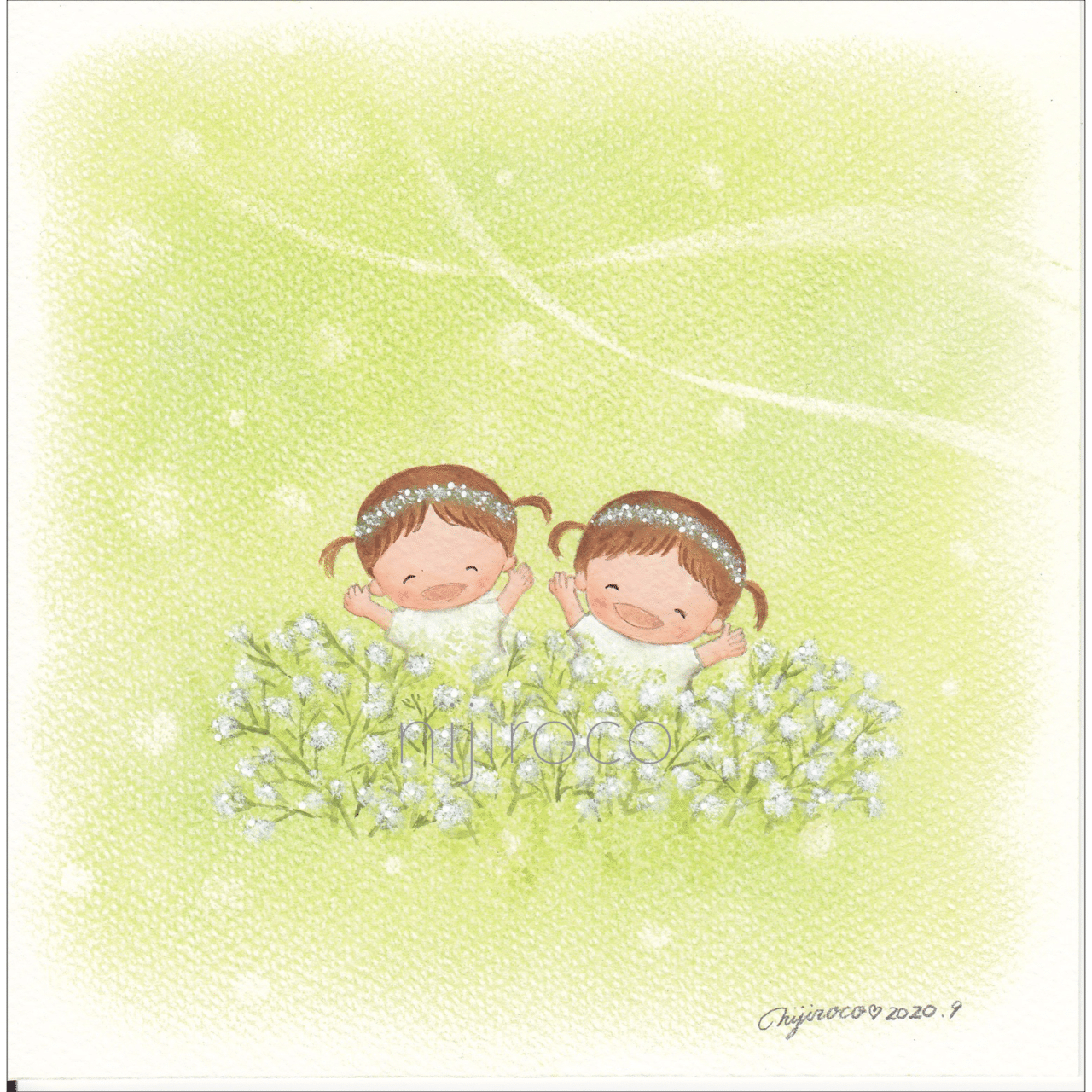 かすみ草の妖精たち|アトリエサロン虹roco