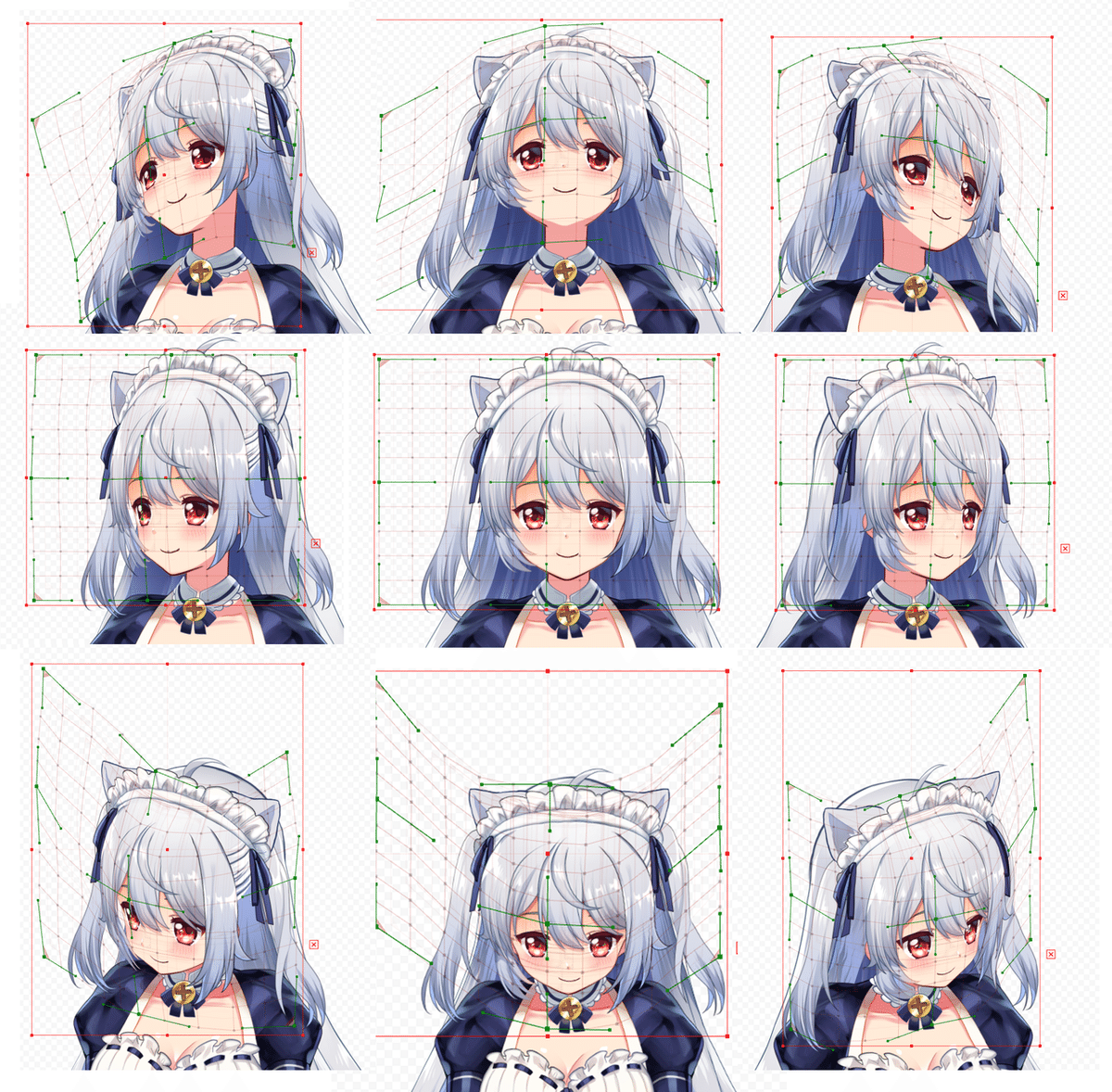 Live2D 高可動域モデルの顔の角度XYのすすめ③｜乾物ひもの