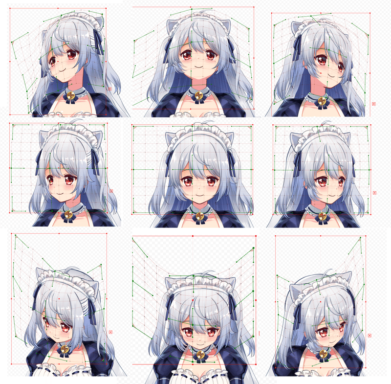 Live2D 高可動域モデルの顔の角度XYのすすめ③｜乾物ひもの