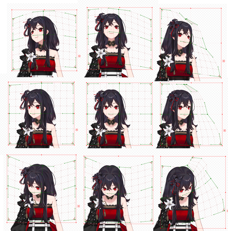 Live2D 高可動域モデルの顔の角度XYのすすめ③｜乾物ひもの