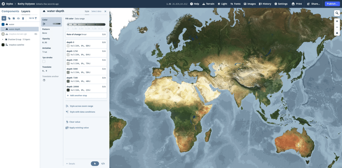 海底の地形を表現したタイルセットで広がる海洋マップの可能性 ｜ Mapbox Tilesets｜Mapbox Japan