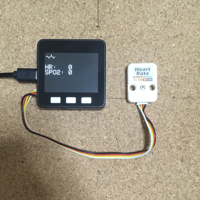 M5Stack で心拍・血中酸素を測ってみる。｜46u