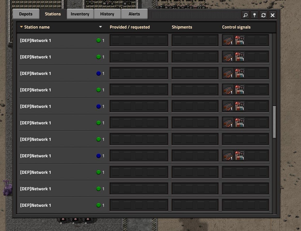 Factorio - Logistic Train Network (LTN) @ 2021-05-04｜ossan