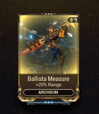 Ballista measureっていうmod warframe日記｜ゆん