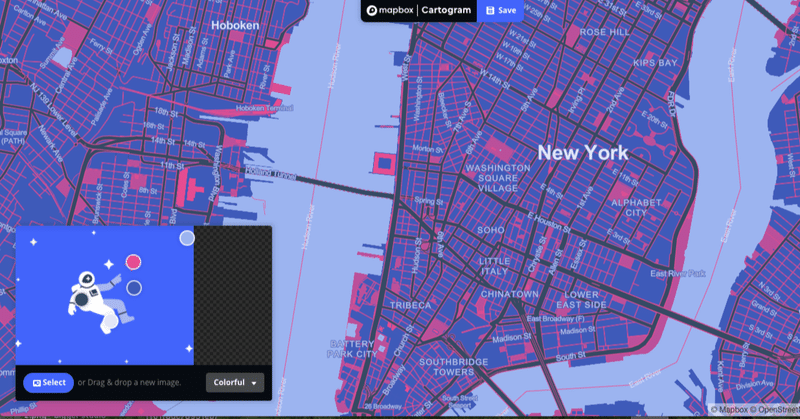 好きな画像から色をピックアップするだけ！最も簡単なマップデザインツール ｜ Cartogram｜Mapbox Japan