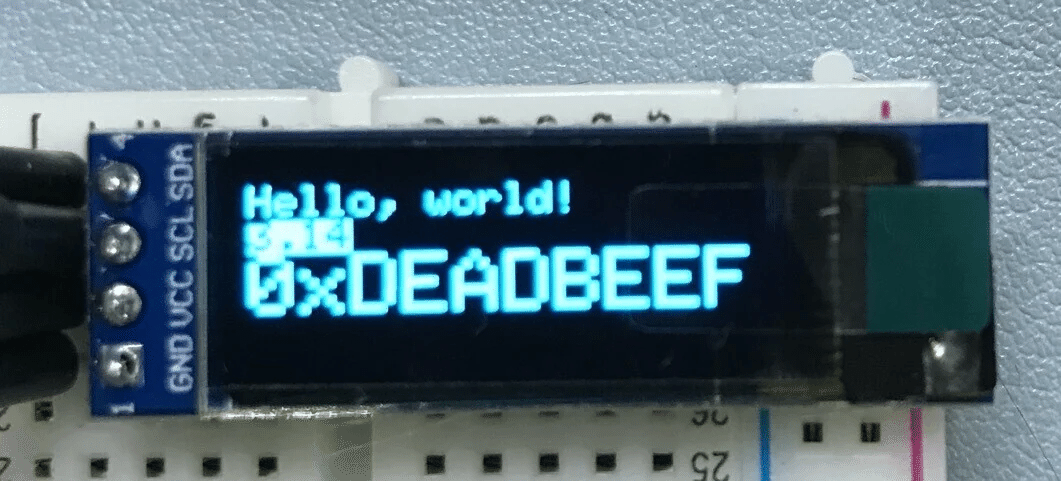 I2CのOLED液晶 SSD1306 を使ってみる｜kurosuke
