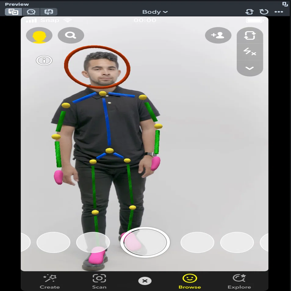 Lens Studioで3D Full Body Trackingをやってみた | 技術ブログ | 株式会社OnePlanet