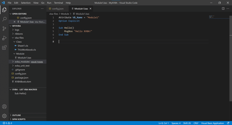 XVBA～VSCodeでExcel VBAの開発～｜shikao29