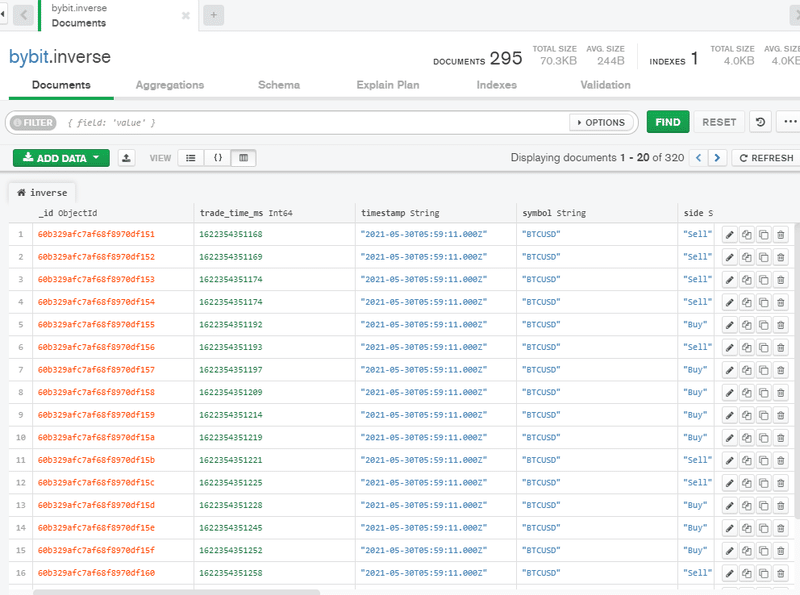 BybitのWebSocketから約定履歴をデータベースに溜め込むスクリプト【pybotters】｜まちゅけん