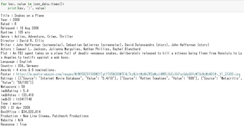 OMDb APIとwikipedia APIを使ってウェブからデータをインポートする｜RP