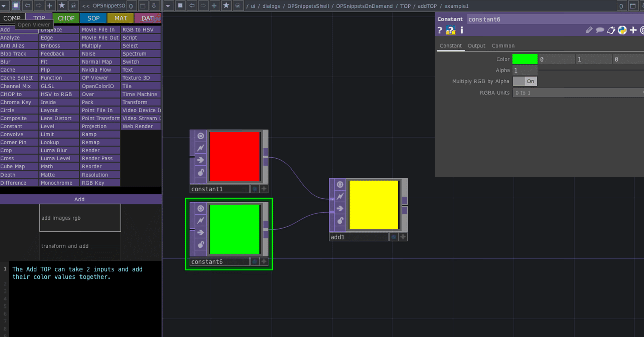 【TouchDesigner】（Operator Snippets）オペレーターの中身を学ぼう｜くっしー🐬