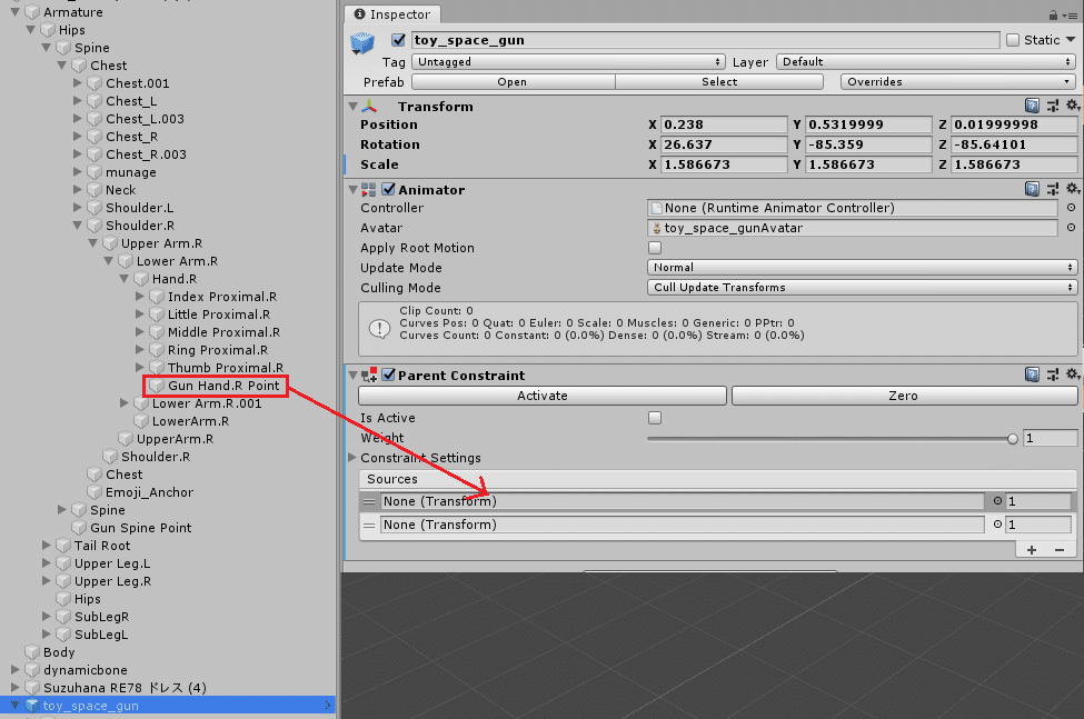 VRChat備忘録②.5 Parent Constraint設定方法短縮版｜こむぎ*