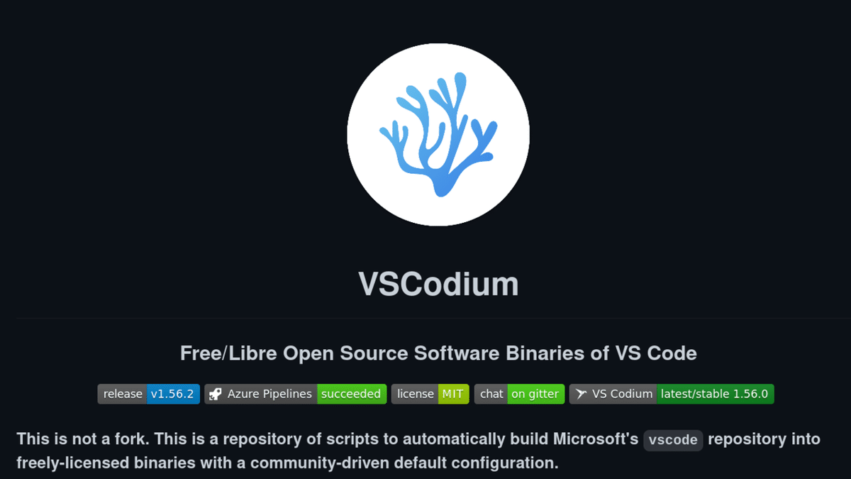 VSCodium＝脱MSなVSCode｜Histone