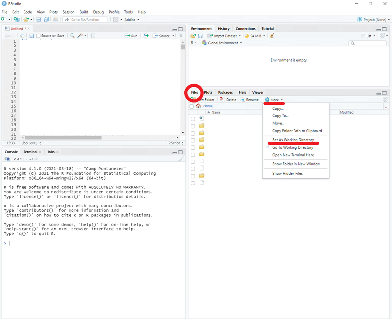 Rの使い方：Working Directoryの設定 | 医師の日常