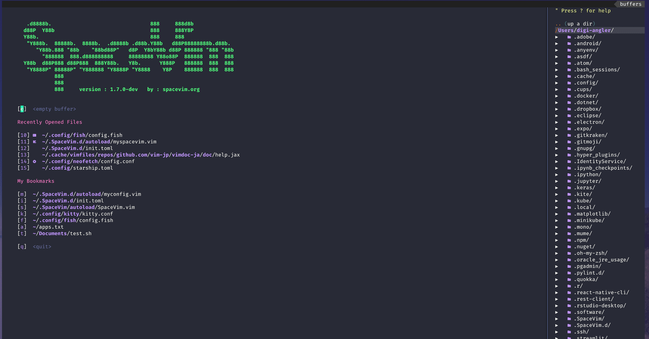 SpaceVim を導入してみた｜おおとろ｜フリーランス開発者 × 吃音ストーリーテラー